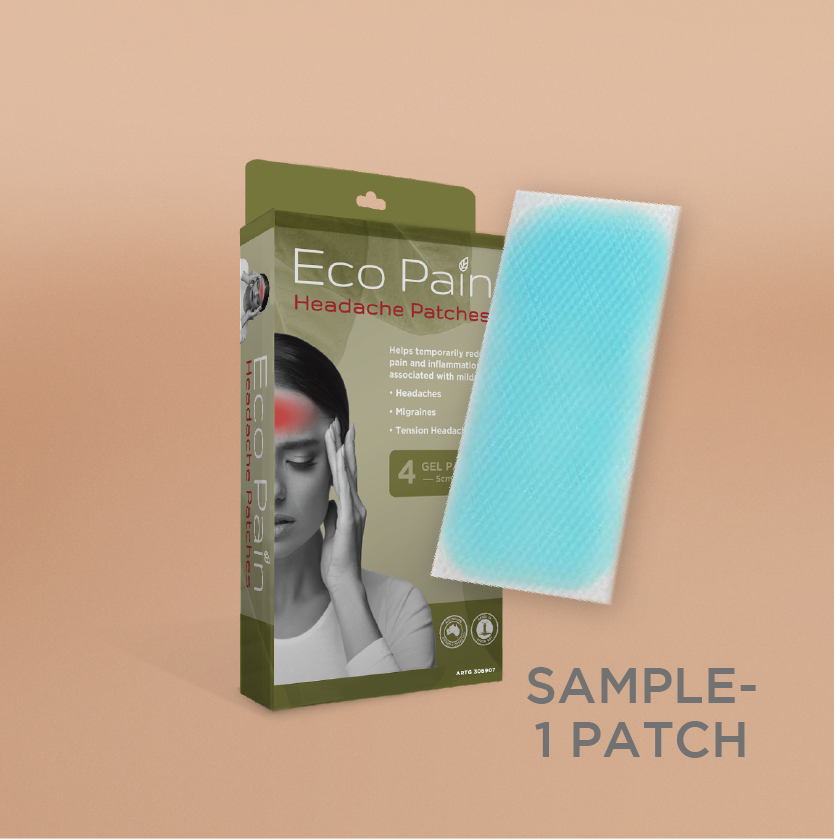 Eco Pain - Headache Pain Patches | Cooling Gel Patch for Migraines FREE ...